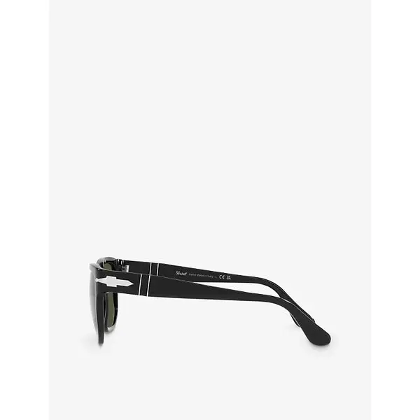 Persol Po3306s Pillow-frame Sunglasses - Black