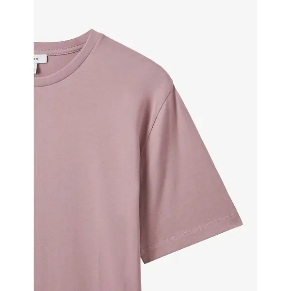 REISS Bless Crewneck Cotton-jersey T-shirt