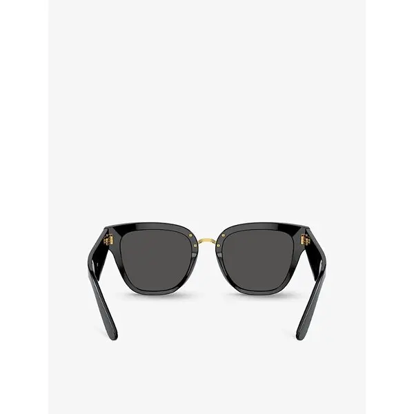 Dolce & Gabbana Dg4437 Butterfly-frame Sunglasses - Black