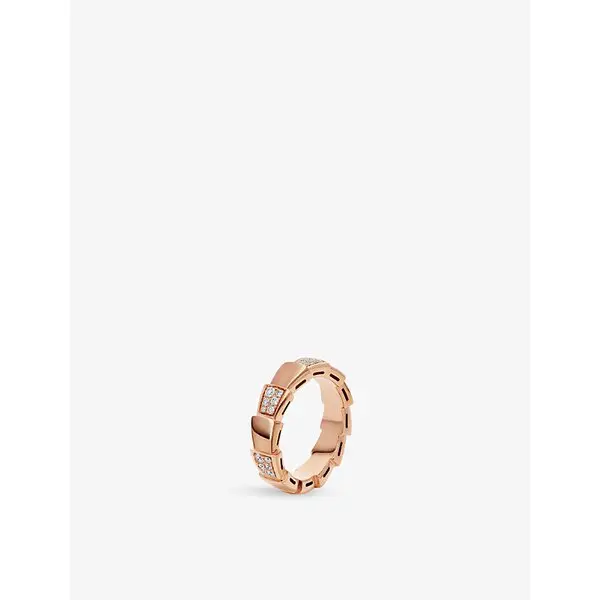 BVLGARI Serpenti Rose-gold And Diamond Ring - Rose Gold