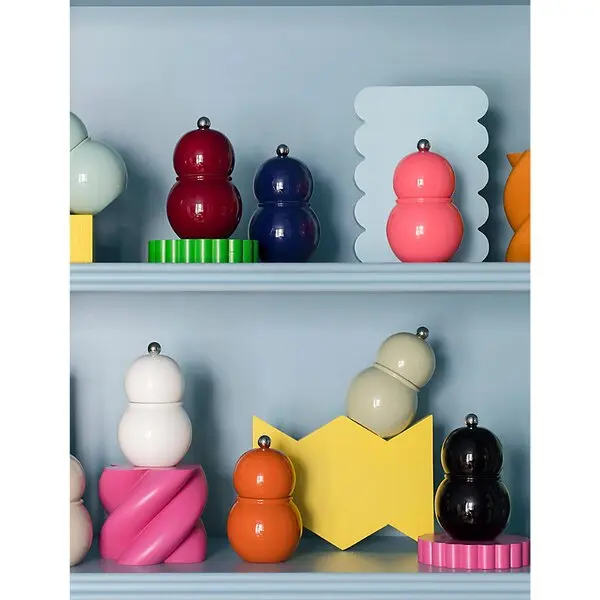 ADDISON ROSS LONDON Bobbin Wooden Salt And Pepper Grinder 12cm - Watermelon