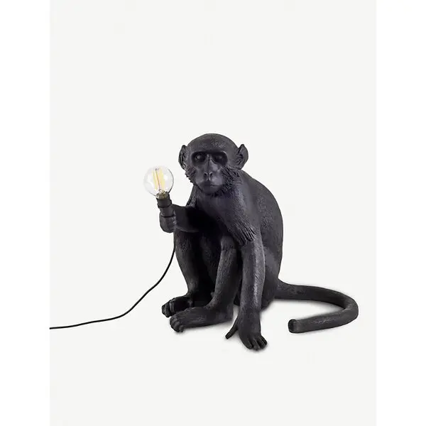 SELETTI Sitting Monkey Resin Outdoor Lamp 42cm - One-color