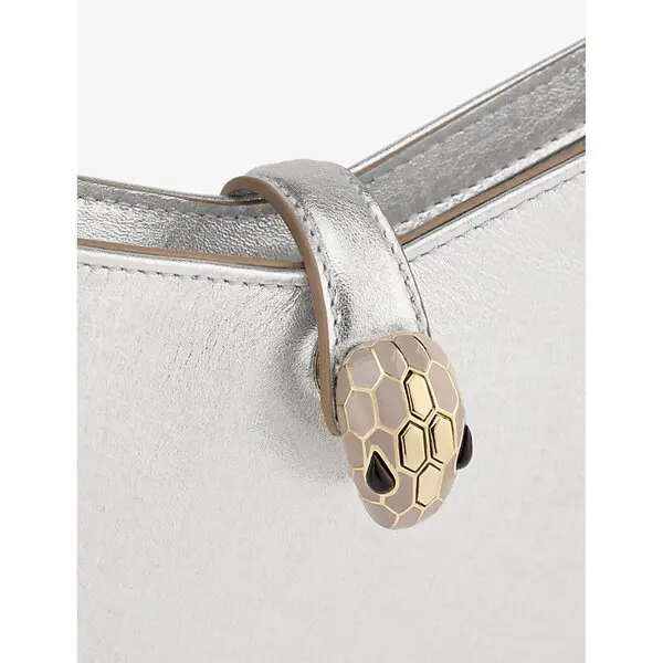 BVLGARI Serpenti Baia Small Shoulder Bag - Silver