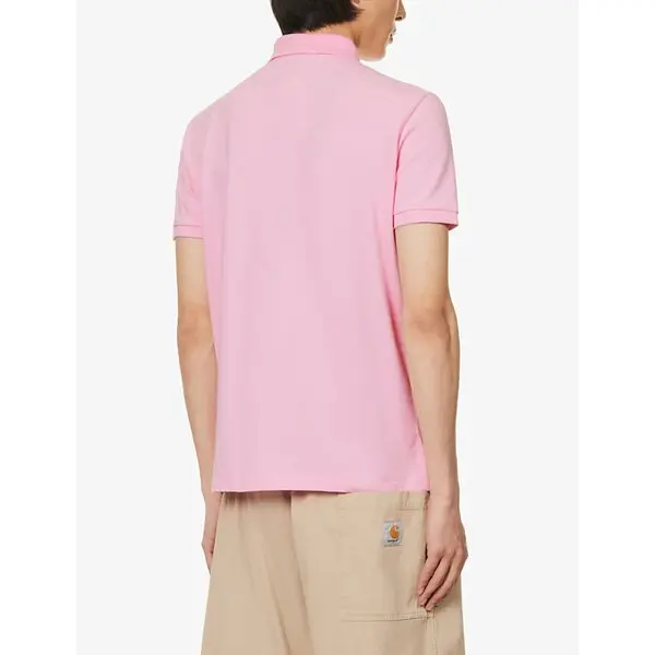 Polo Ralph Lauren Short-sleeved Logo-embroidered Custom-fit Cotton-piqué Polo Shirt - Carmel Pink