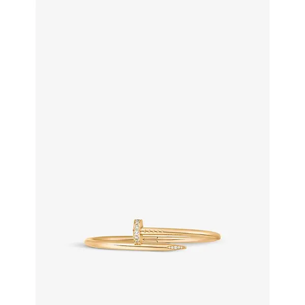 Cartier 18ct Yellow- And Diamond Juste Un Clou Bracelet - Gold