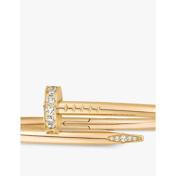 Cartier 18ct Yellow- And Diamond Juste Un Clou Bracelet - Gold