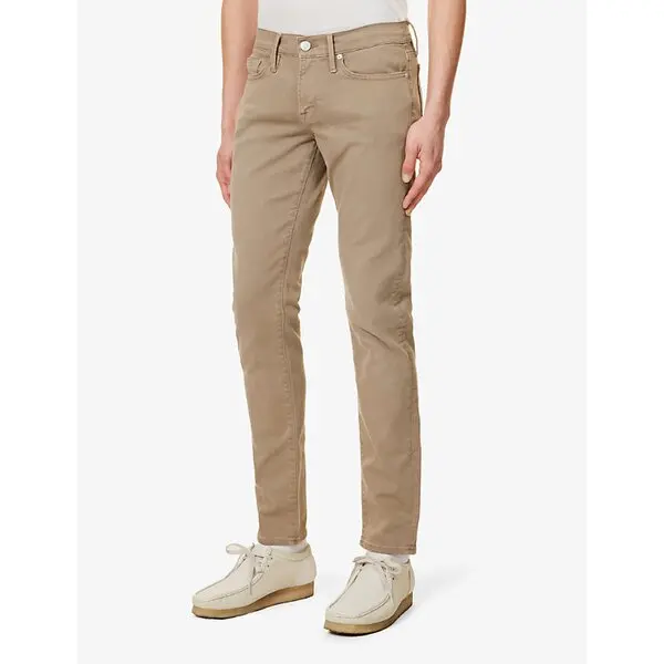 FRAME L'homme Slim Tapered-leg Stretch-denim Jeans - Garage Grime