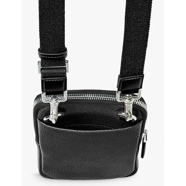 ASPINAL OF LONDON Logo-print Grained-leather Crossbody Phone Case
