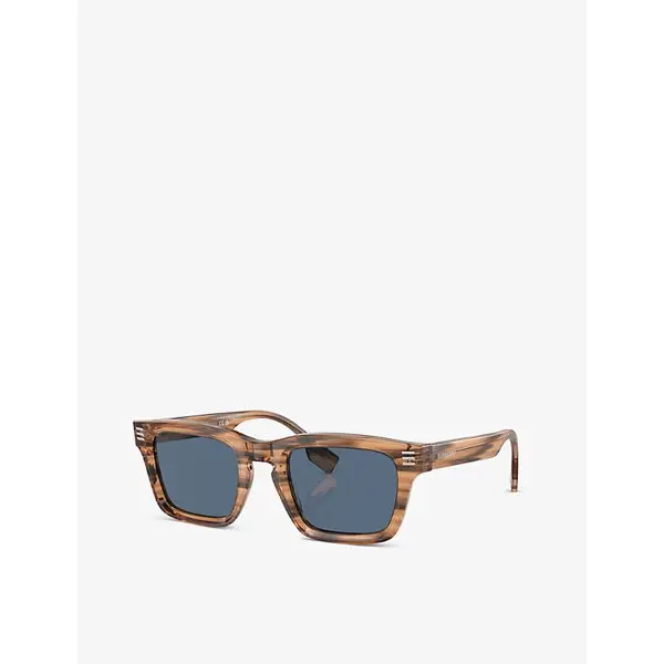 Burberry Be4403 Rectangle-frame Sunglasses - Brown