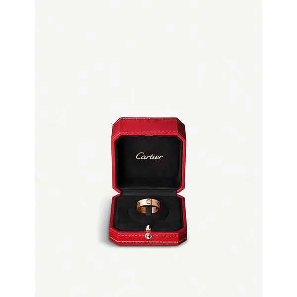 Cartier Love 18ct Rose-gold And 3 Diamonds Ring - One-color