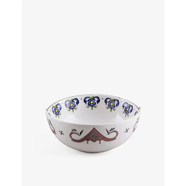 SELETTI Hybrid Tiwanaku Abstract-pattern Bone-china Porcelain Bowl