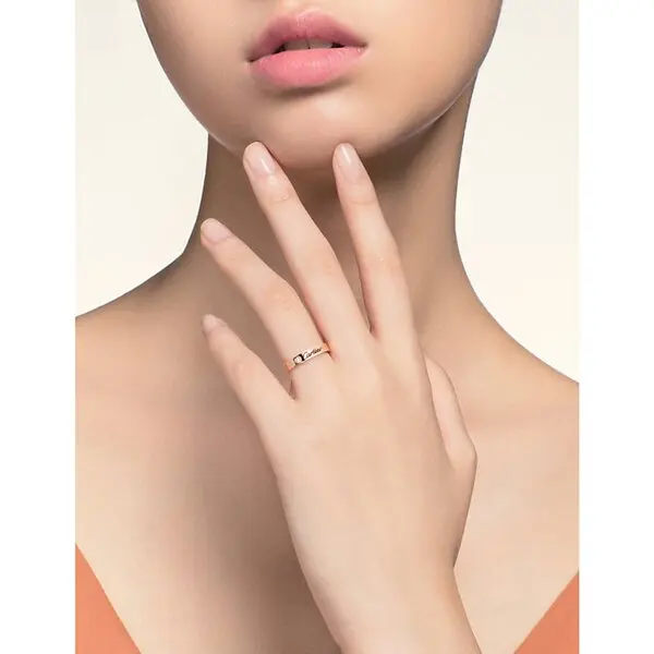 Cartier C De Wedding Ring - Rose Gold