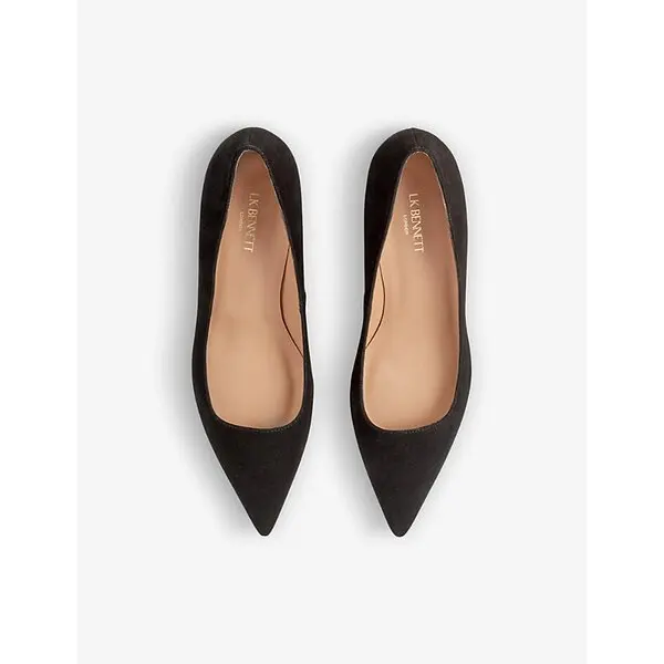 LK BENNETT Pointed-toe Suede Heeled Courts