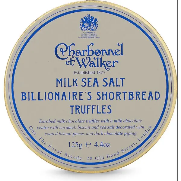 CHARBONNEL ET WALKER Sea Salt Billionaire's Shortbread Milk Chocolate Truffles 125g - One-color