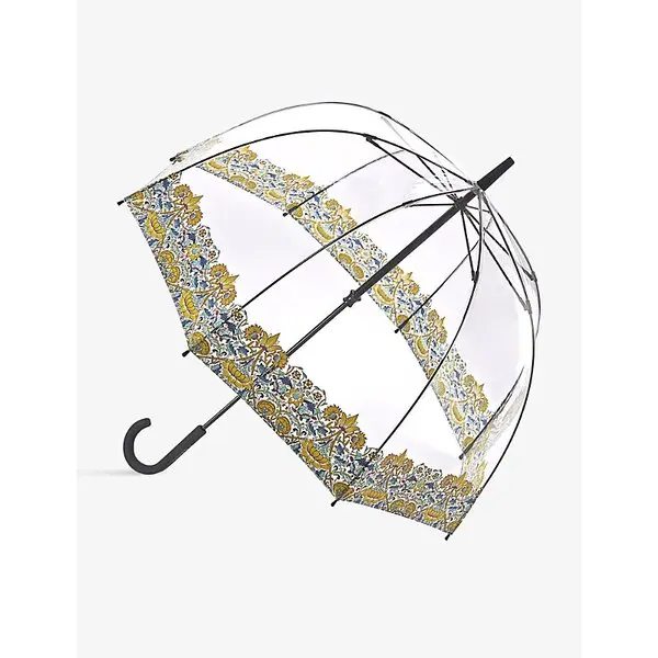 FULTON X Morris & Co Floral-print Birdcage Umbrella - Lodden