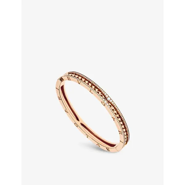 BVLGARI B.zero1 18ct Diamond Bracelet - Rose Gold