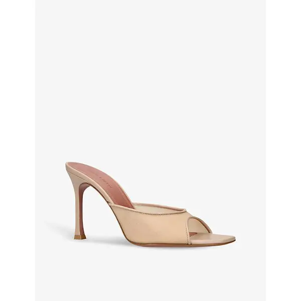 Amina Muaddi Alexa 95 Mesh Slippers