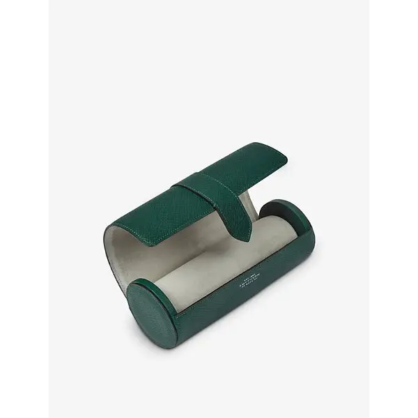 Smythson Panama Leather Watch Roll