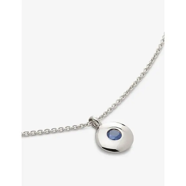 Monica Vinader And Blue Sapphire Necklace - Sterling Silver
