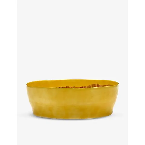 SERAX Yotam Ottolenghi Feast Striped Stoneware Salad Bowl 28.5cm