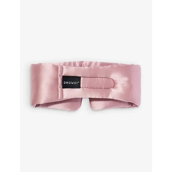 DROWSY SLEEP CO. Brand-embroidered Padded Silk Sleep Mask - Damask Rose