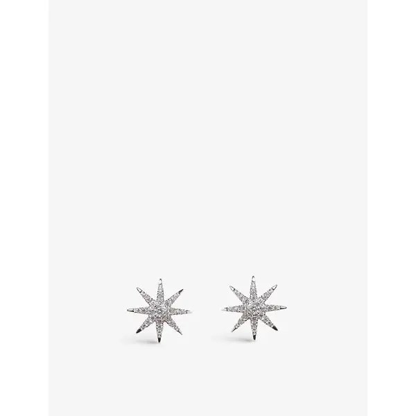 CARAT* LONDON Vega Star-shaped Stud Earrings - Silver