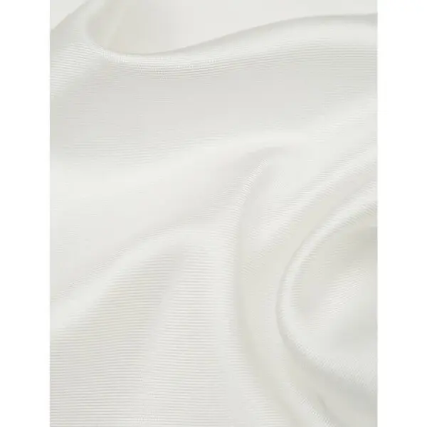 REISS Ceremony Logo-print Silk Pocket Square - White