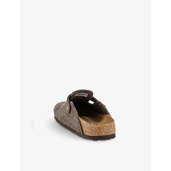 BIRKENSTOCK Boston Buckle Wool Clogs