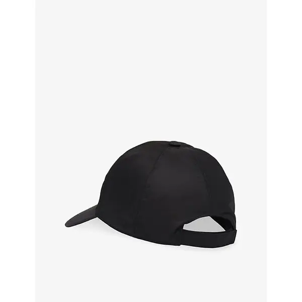 Prada Logo-plaque Nylon Baseball Cap - Black