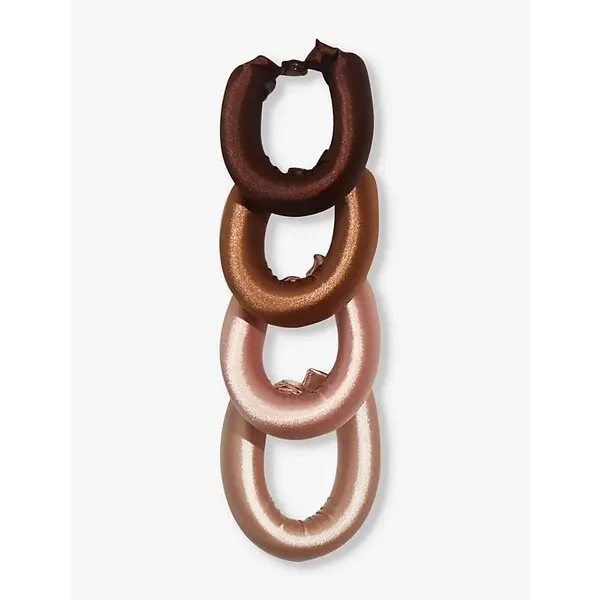 KITSCH Jumbo Satin Hair Flexi Rods Pack Of Four - Rosewood