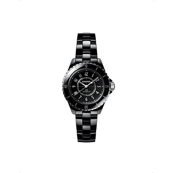 Chanel J12 Ceramic And Steel Automatic Watch - Black