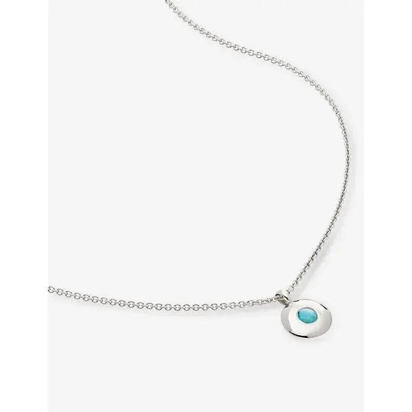 Monica Vinader And Turquoise Necklace - Sterling Silver
