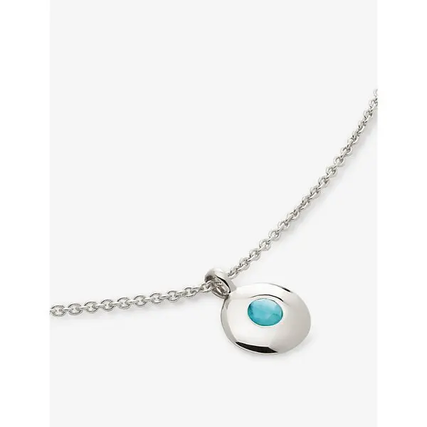 Monica Vinader And Turquoise Necklace - Sterling Silver