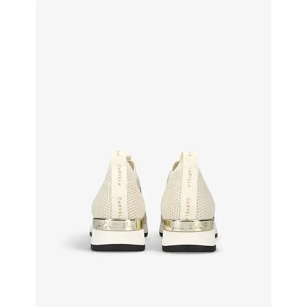 Carvela Janeiro 2 Crystal-embellished Knitted Trainers