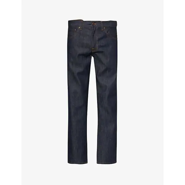 Nudie Jeans Gritty Jackson Straight-leg Regular-fit Denim Jeans - Dry Old