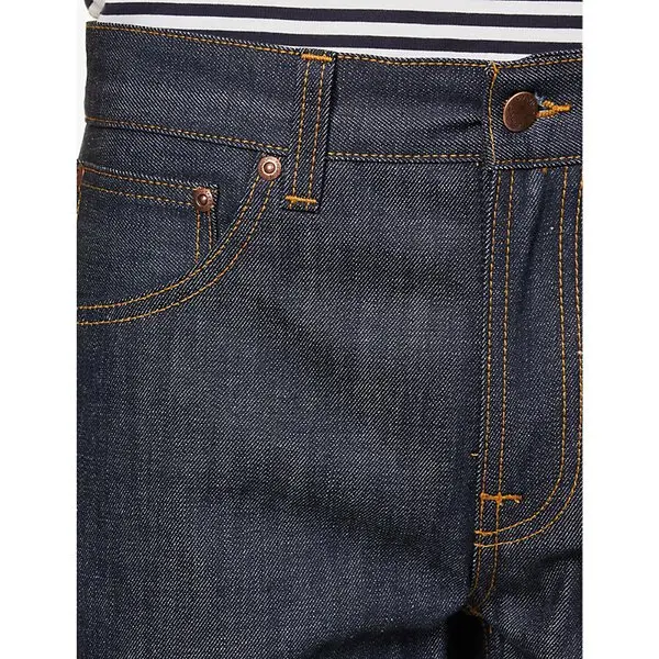 Nudie Jeans Gritty Jackson Straight-leg Regular-fit Denim Jeans - Dry Old