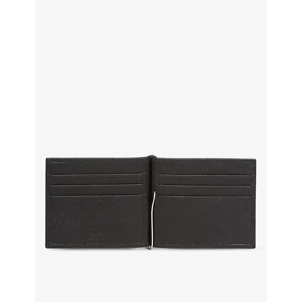 Prada Logo-plaque Leather Wallet