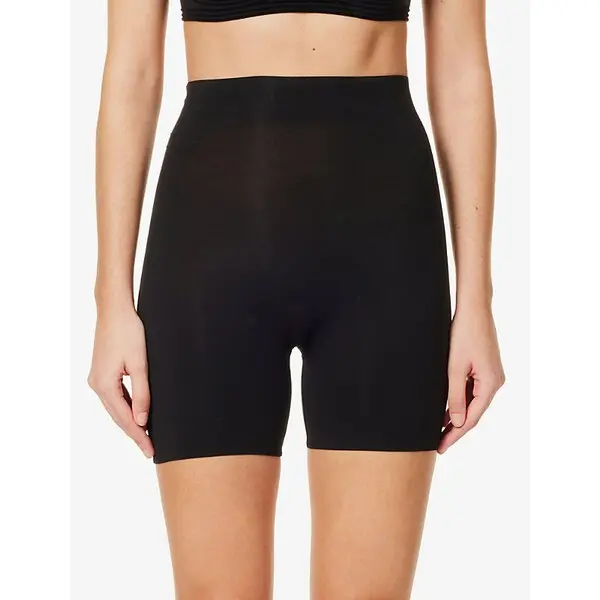 Wolford Contour Control Stretch-cotton Shorts - Black