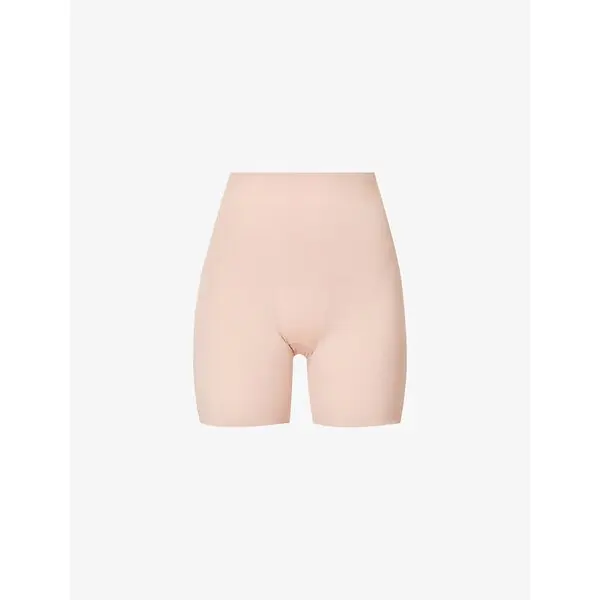 Wolford Contour Control Stretch-cotton Shorts - Rose