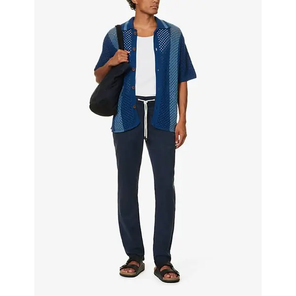 Paige Tapered-leg Relaxed-fit Stretch-woven Jeans - Vint Deep Anchor