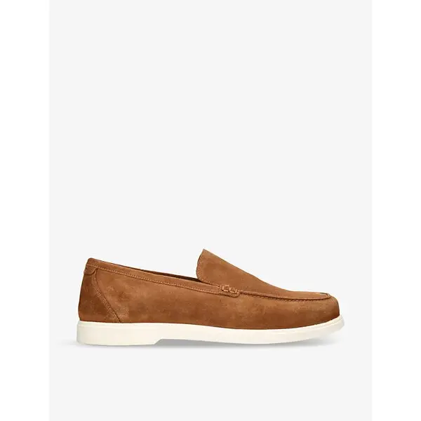LOAKE Tuscany Slip-on Suede Loafers - Brown