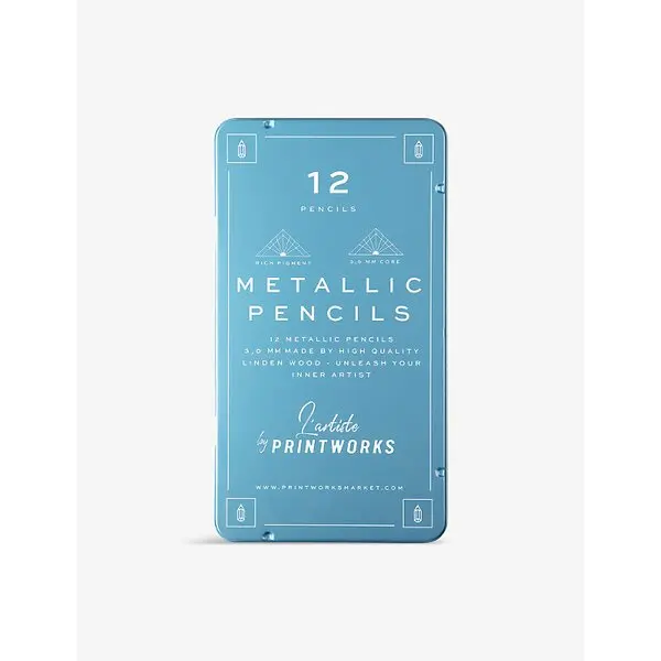 PRINTWORKS L'artiste Pencils Set Of 12 - Metallic