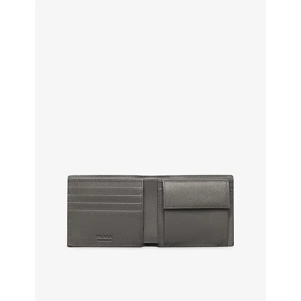 Prada Triangle-plaque Leather Wallet