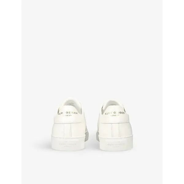 Kurt Geiger Lennon Logo-embossed Leather Low-top Trainers