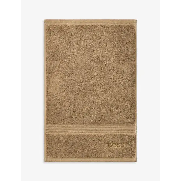 BOSS Loft Logo-embroidered Cotton Towel