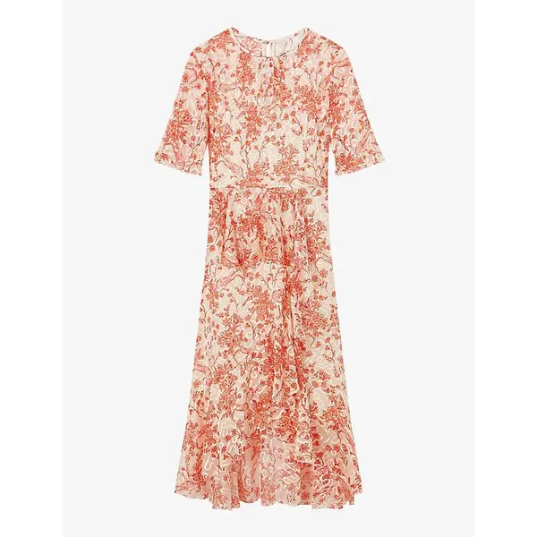 lk bennett red silk dress Rosamund Silk Dress by L.K. Bennett