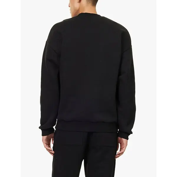 MKI MIYUKI ZOKU Branded-print Cotton-blend Sweatshirt - Black