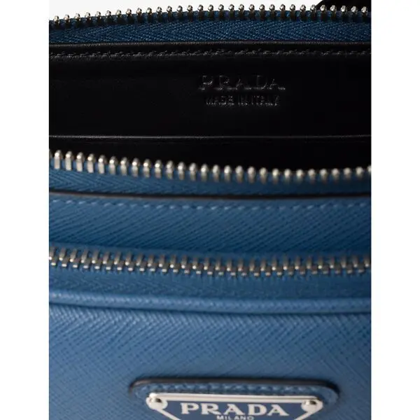 Prada Brand-plaque Saffiano-leather Cross-body Bag