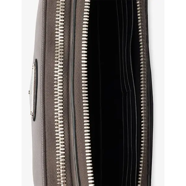 Prada Brand-plaque Saffiano-leather Cross-body Bag