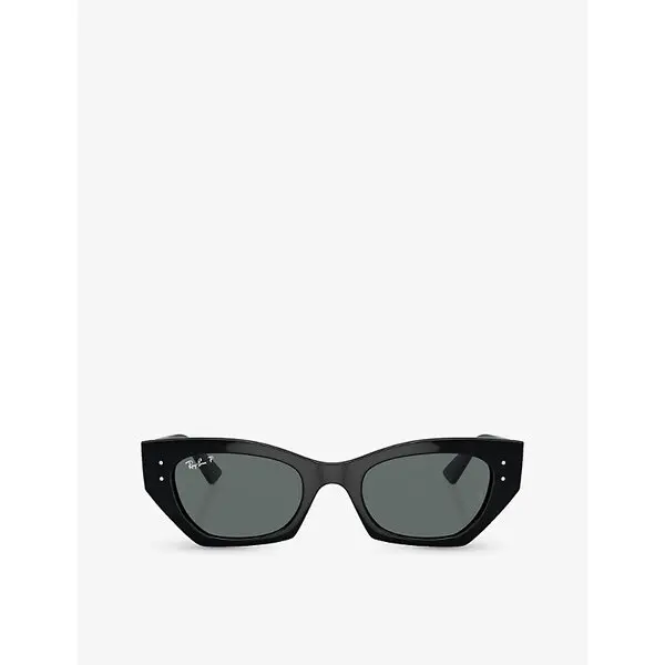 Ray-ban Zena Irregular-frame Sunglasses - Black